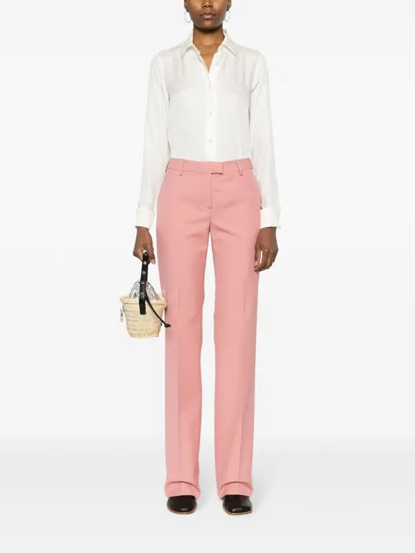 Palm Angels Monogram-jacquard Silk Shirt