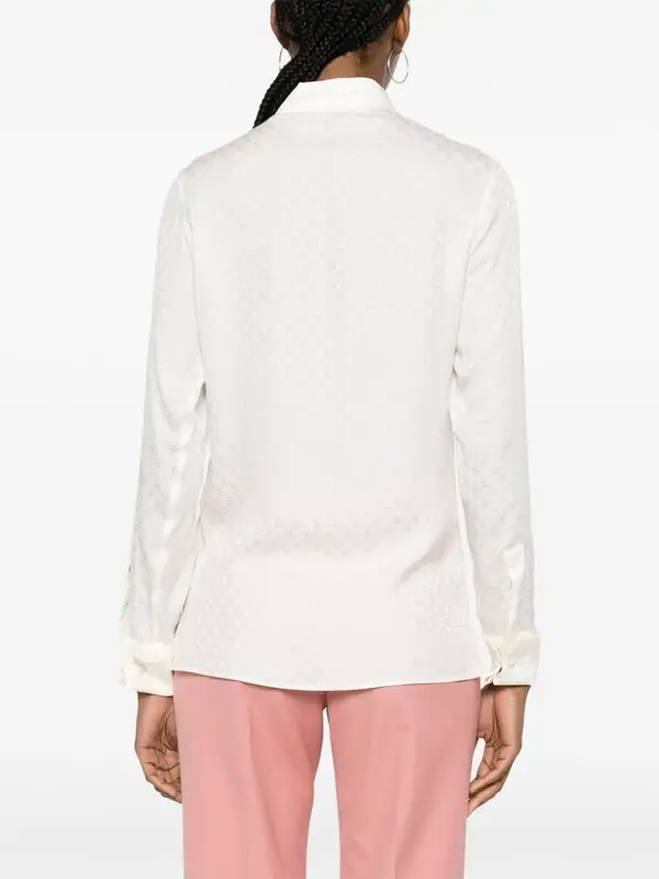 Palm Angels Monogram-jacquard Silk Shirt
