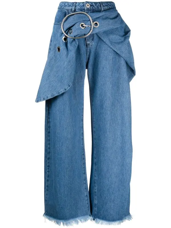 MARQUES' ALMEIDA Belted Boyfriend Jeans