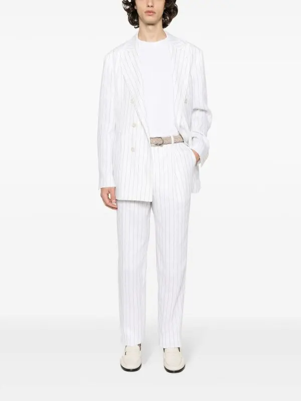 Brunello Cucinelli Double-breasted Linen Suit