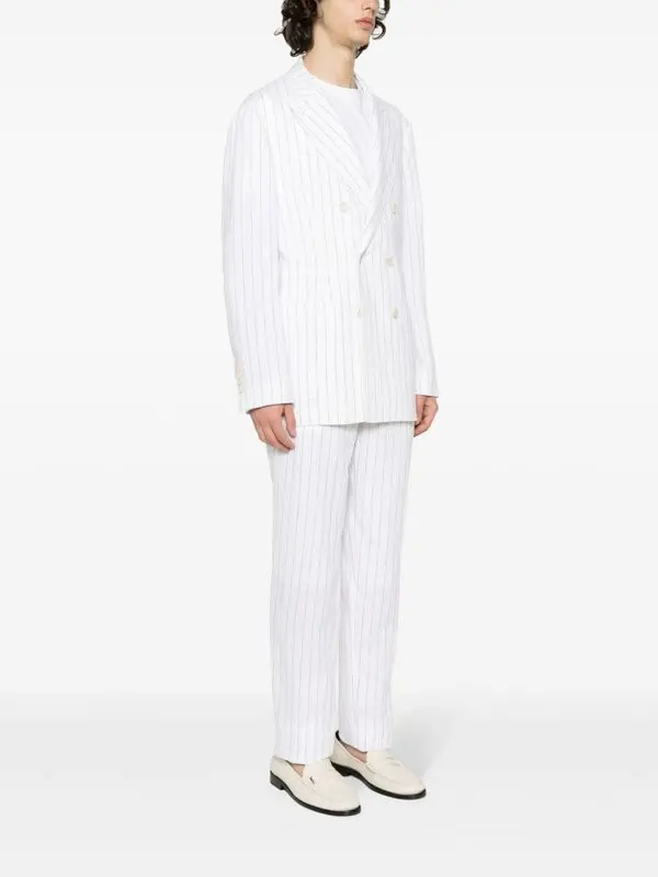 Brunello Cucinelli Double-breasted Linen Suit