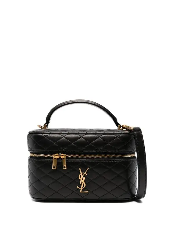 Saint Laurent Mini Gaby Quilted Leather Crossbody Bag - Black
