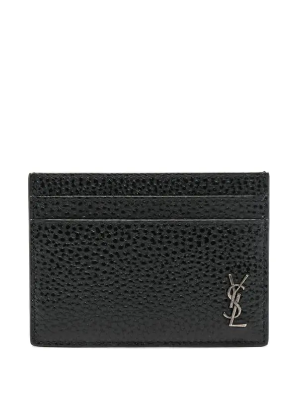 Saint Laurent Cassandre-logo Wallet - Black