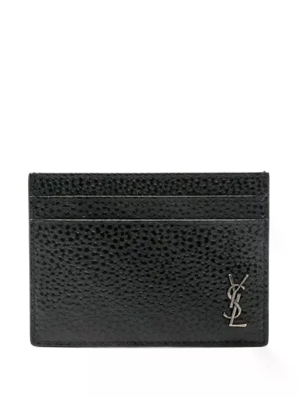 Saint Laurent Cassandre-logo Wallet - Black