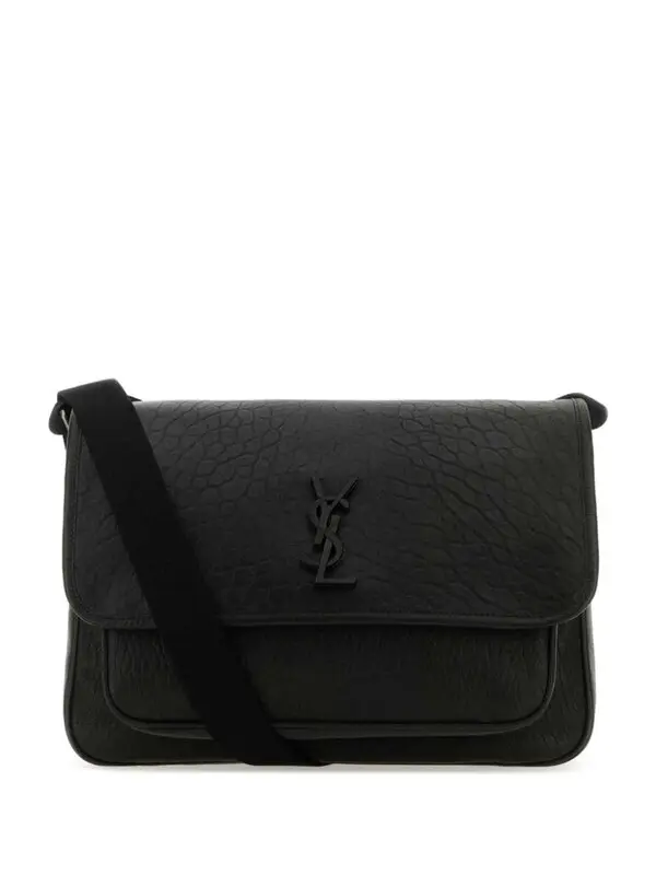 Saint Laurent Niki Logo-plaque Messenger Bag - Black