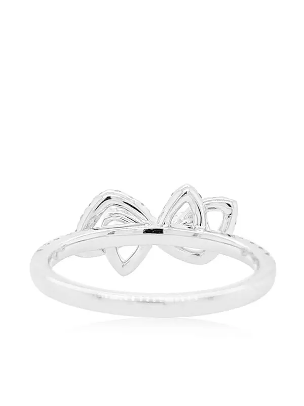 HYT JEWELRY Platinum Diamond Bow Ring