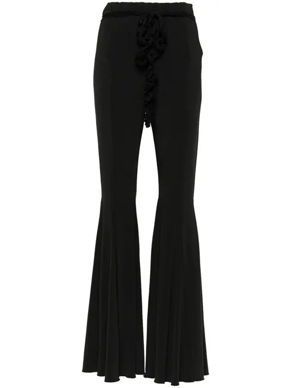 ROTATE BY BIRGER CHRISTENSEN Ruffle-detailing Flared Trousers