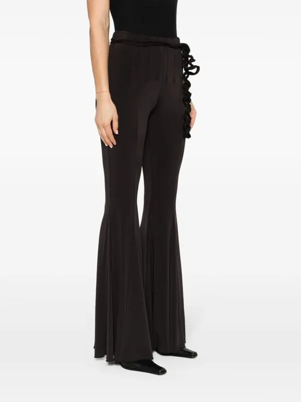 ROTATE BY BIRGER CHRISTENSEN Ruffle-detailing Flared Trousers