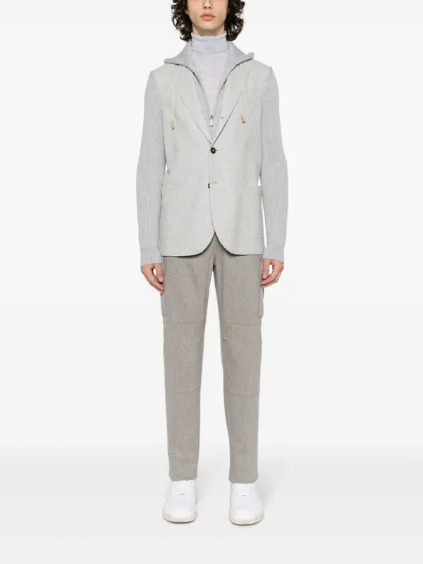 Eleventy Straight-leg Cargo Trousers - Grey