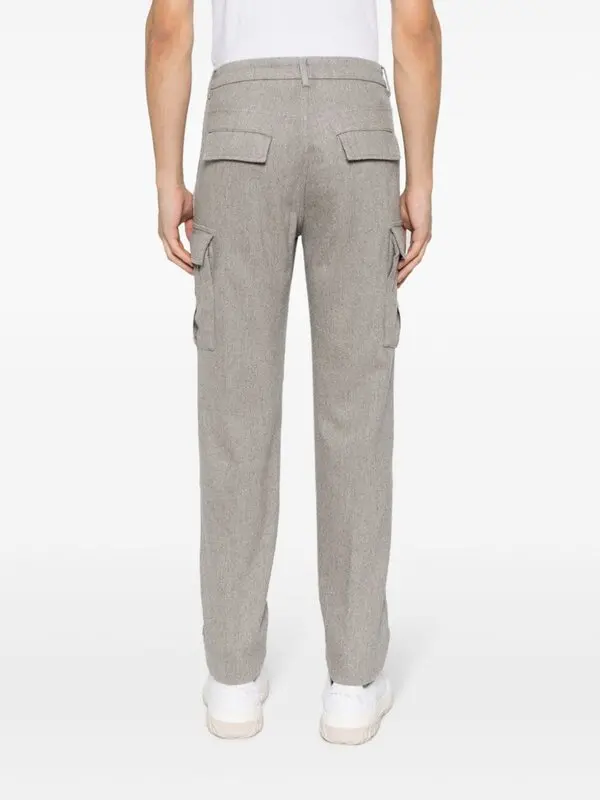 Eleventy Straight-leg Cargo Trousers - Grey