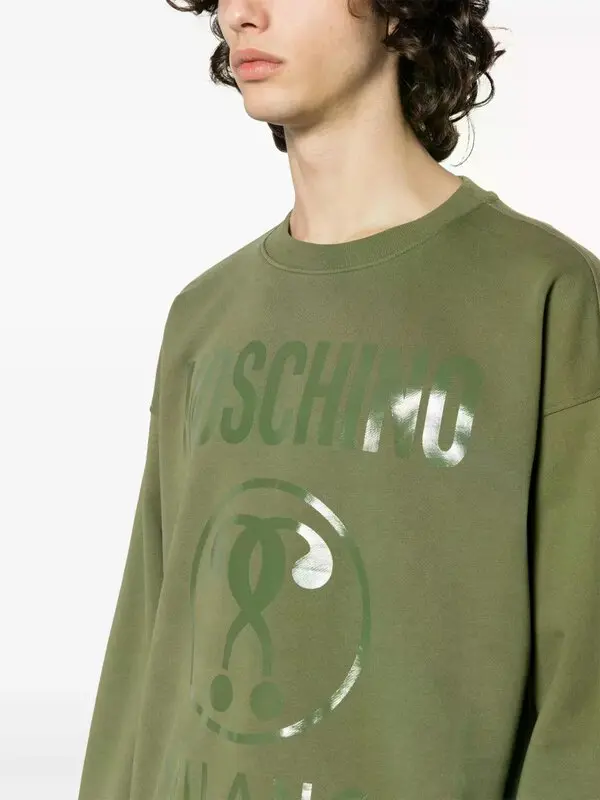 Moschino Logo-print Cotton Sweatshirt