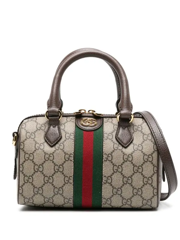 Gucci Mini Ophidia Shoulder Bag - Brown
