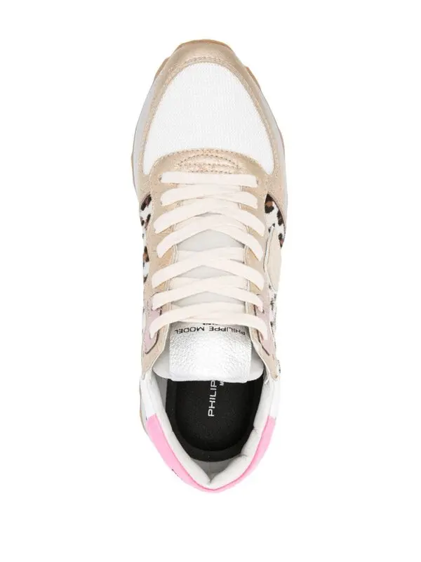 Philippe Model Tropez Haute Leopard-print Sneakers - Neutrals