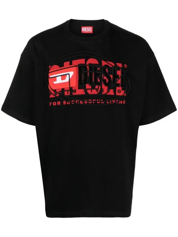 DIESEL® T-boxt Cotton T-shirt - Black
