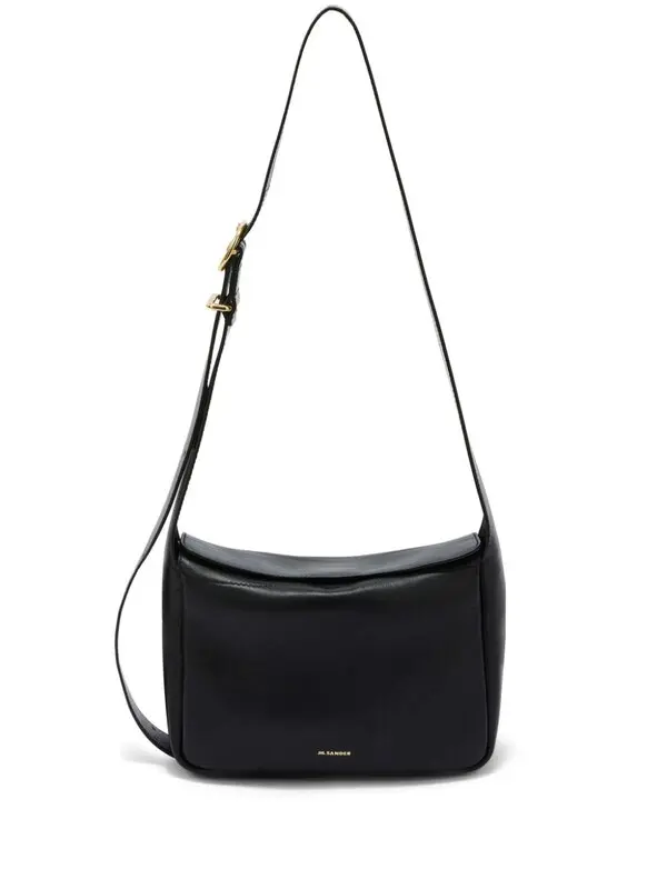 JIL SANDER Leather Crossbody Bag - Black
