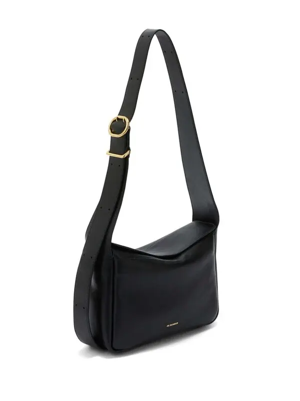 JIL SANDER Leather Crossbody Bag - Black