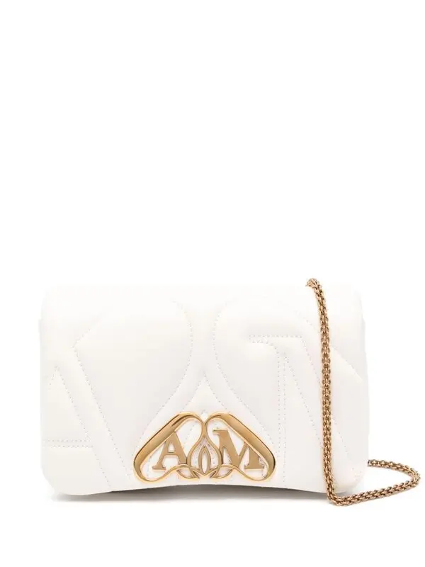 Alexander McQueen The Seal Cross Body Bag - Neutrals