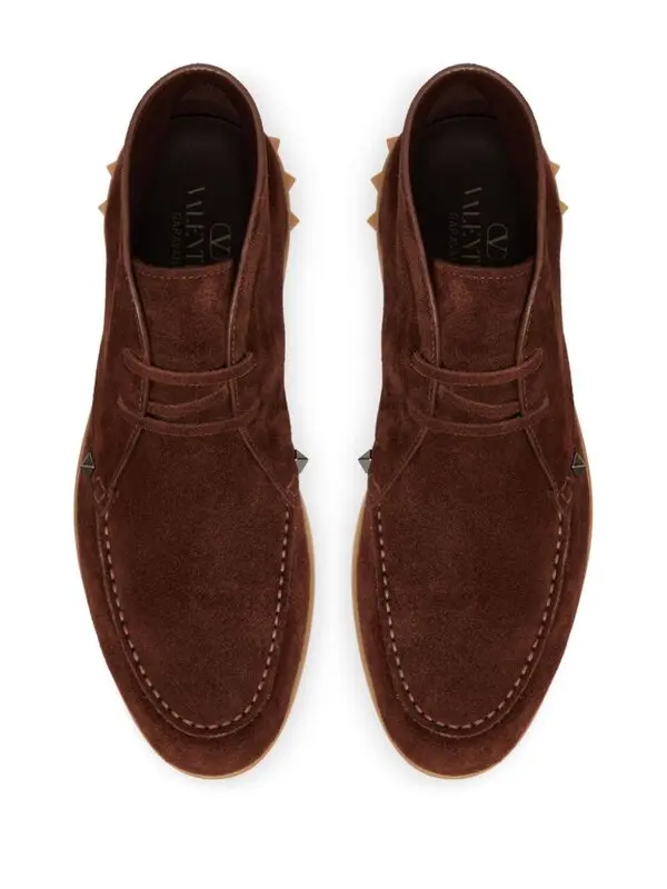 Valentino Garavani Leisure Flows Suede Desert Boots