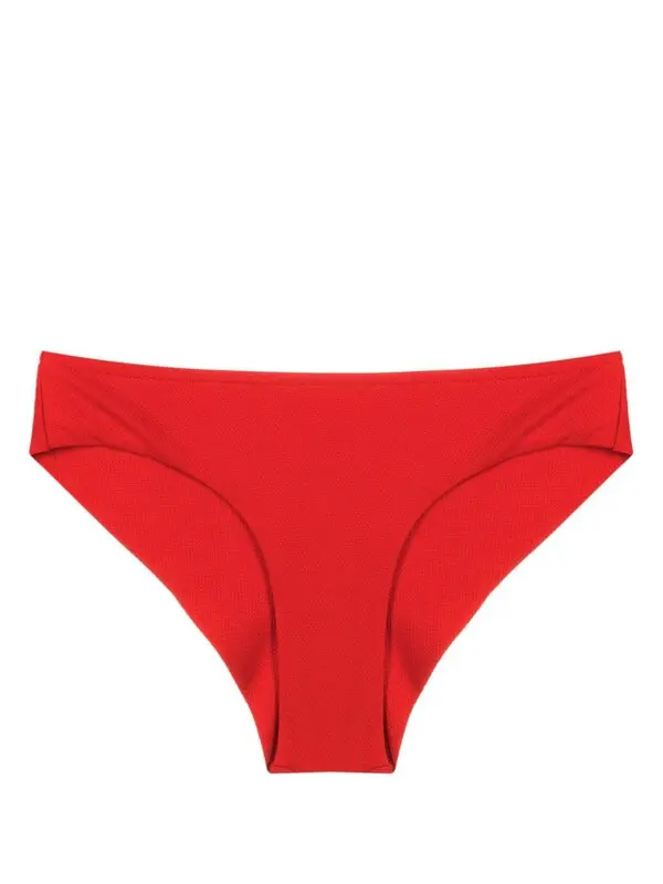 LENNY NIEMEYER Textured Bikini Bottom - Red