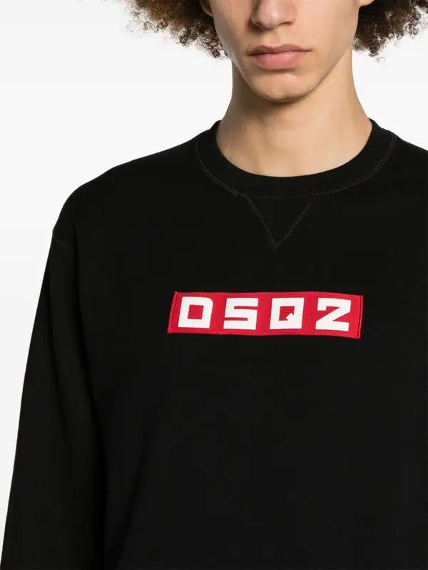 Dsquared2 Logo-patch Cotton Sweatshirt