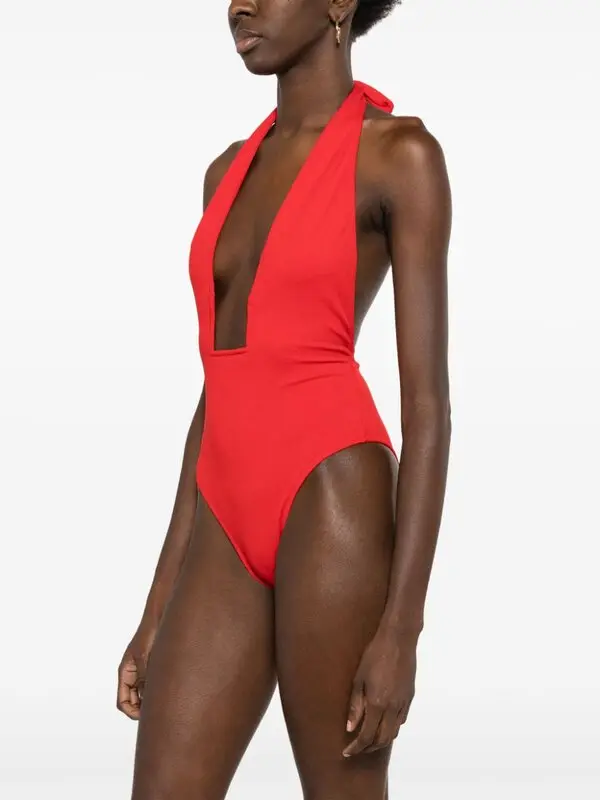 LENNY NIEMEYER Plunging Neck Backless One-piece