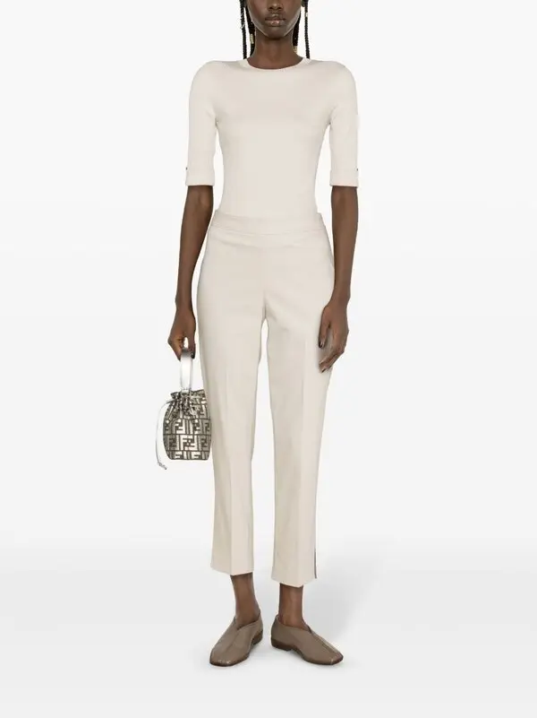 Brunello Cucinelli High-waisted Cropped Trousers