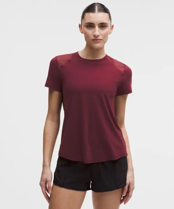 Lululemon Sculpt Short-sleeve T-shirt - Burgundy Bay