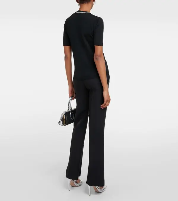 Valentino Garavani Embellished Virgin Wool Top