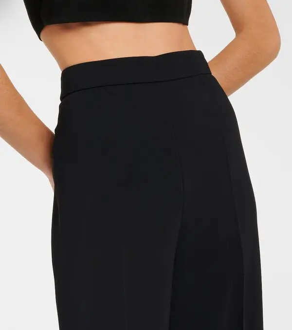 JOSEPH Alan High-rise Cady Wide-leg Pants - Black