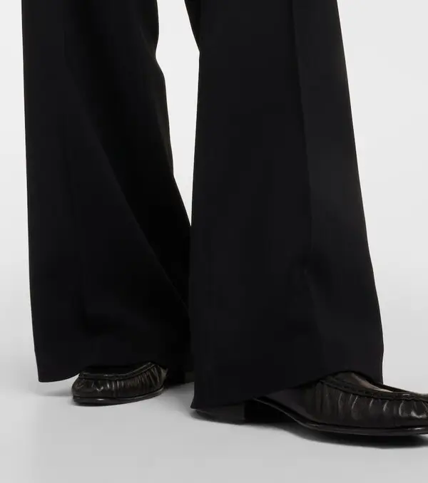JOSEPH Alan High-rise Cady Wide-leg Pants - Black