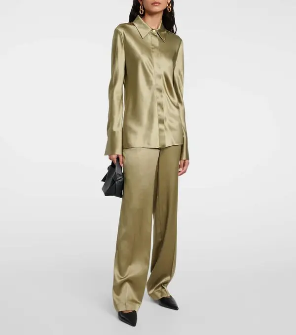 JOSEPH Brunel Silk Satin Blouse