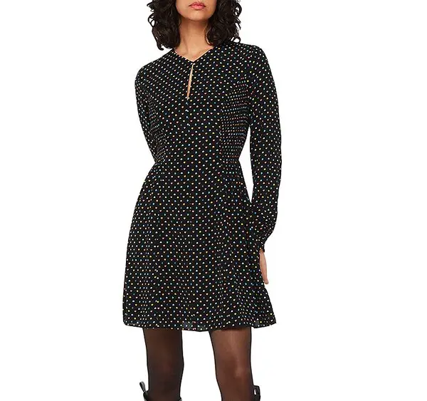 Whistles Heart Print Mini Dress