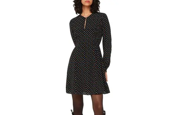 Whistles Heart Print Mini Dress