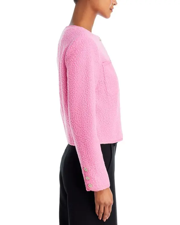 Aqua Rhinestone Button Boucle Jacket Exclusive