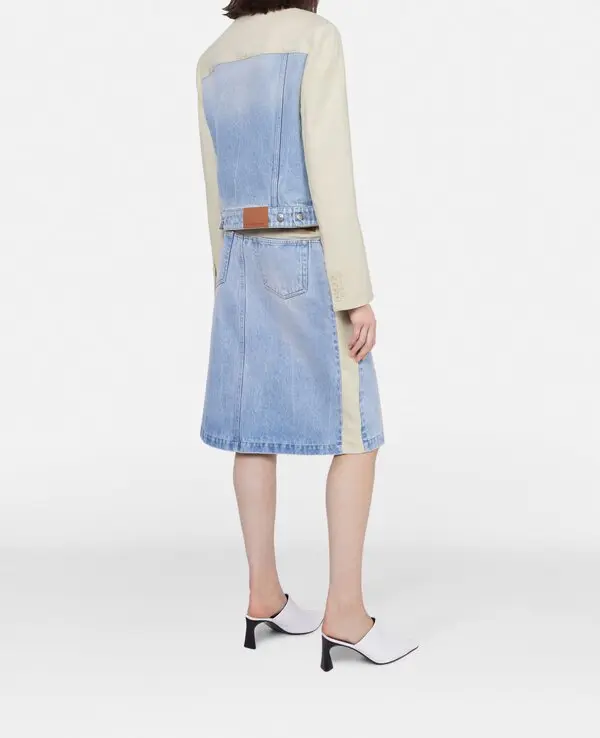 Stella McCartney Two-tone Panelled Denim Jacket