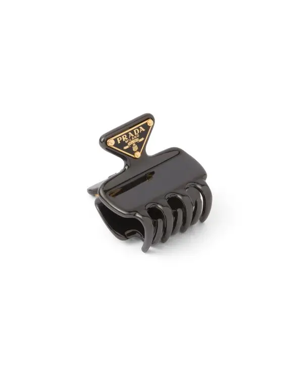 Prada Metal Claw Clip - Black