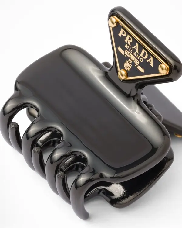 Prada Metal Claw Clip - Black