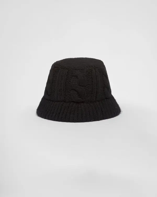 Prada Wool Bucket Hat - Black