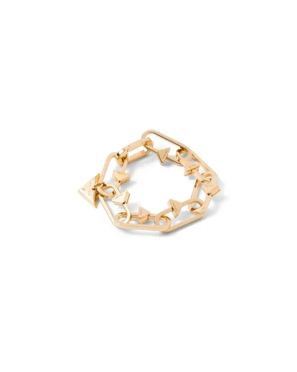 Prada Etal Link Bracelet - Gold/silver