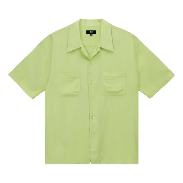 StÜssy Contrast Pick Stitched Shirt - Green