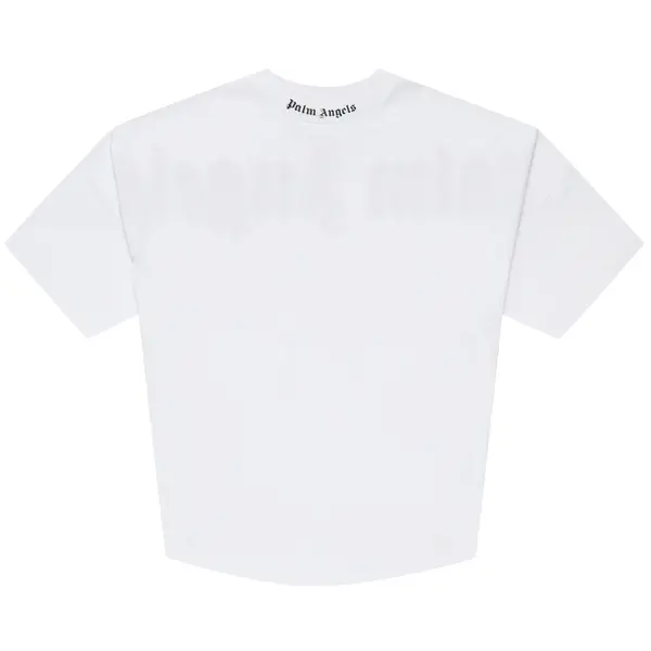 Palm Angels Doubled Logo Over Tee - White