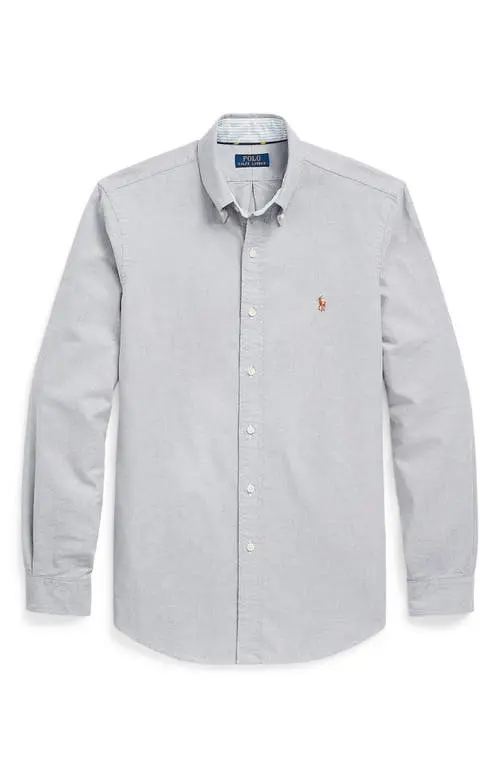 Polo Ralph Lauren Cotton Oxford Button–down Shirt - Grey