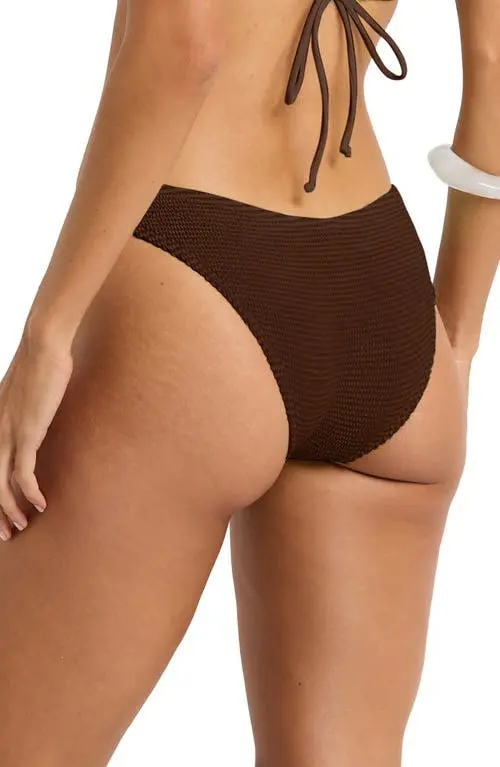 Bond Eye Bound Sign High Cut Bikini Bottoms - Carob