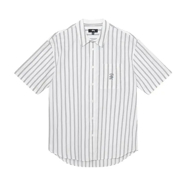 StÜssy Boxy Striped Short-sleeve Shirt - Multicolor