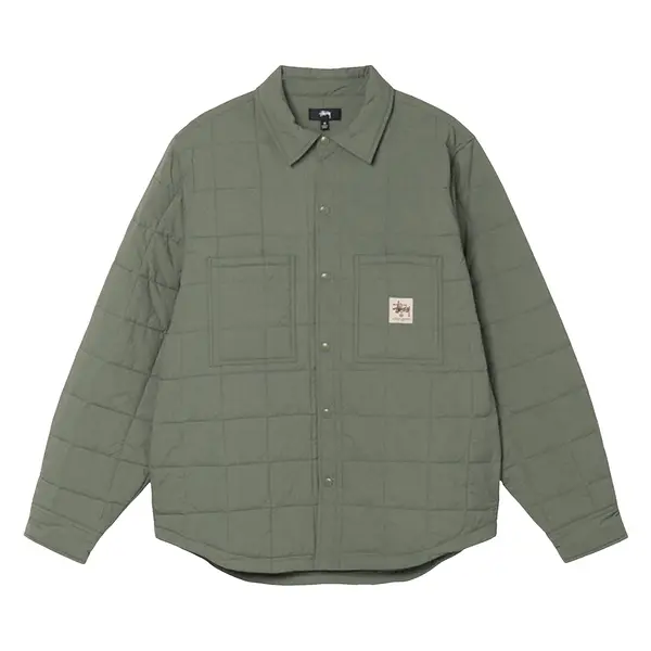 StÜssy Quilted Fatigue Shirt - Green