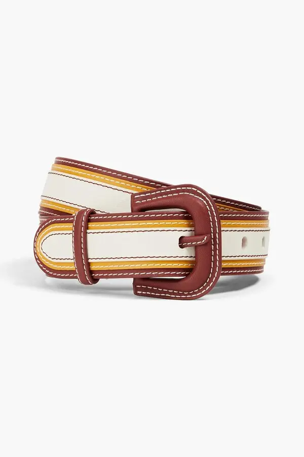 NEW ZIMMERMANN women\'s malley leather belt in burgundy Buy Zimmermann Burgundy Malley 60 Braided Belt in Cow  main image 3