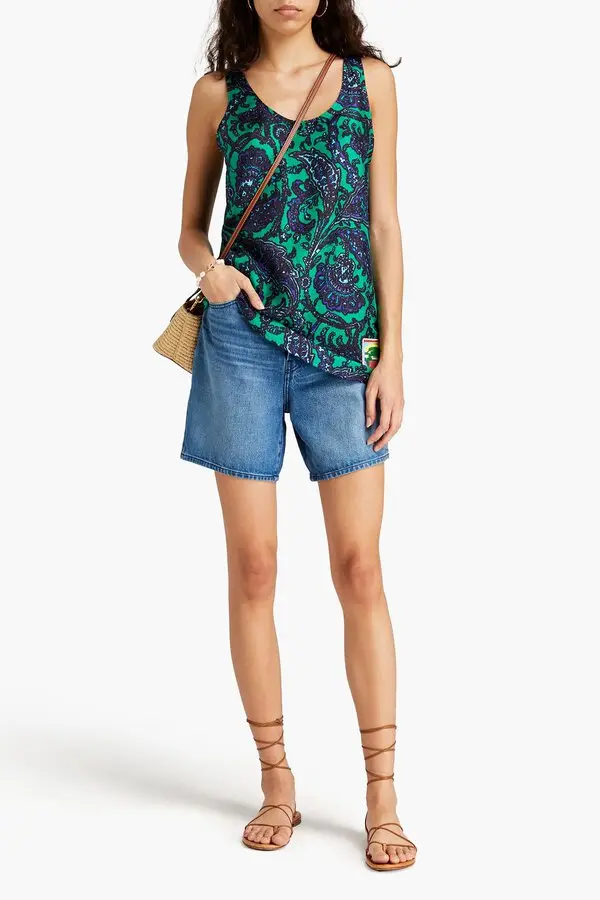 Zimmermann Printed Silksatin Tank