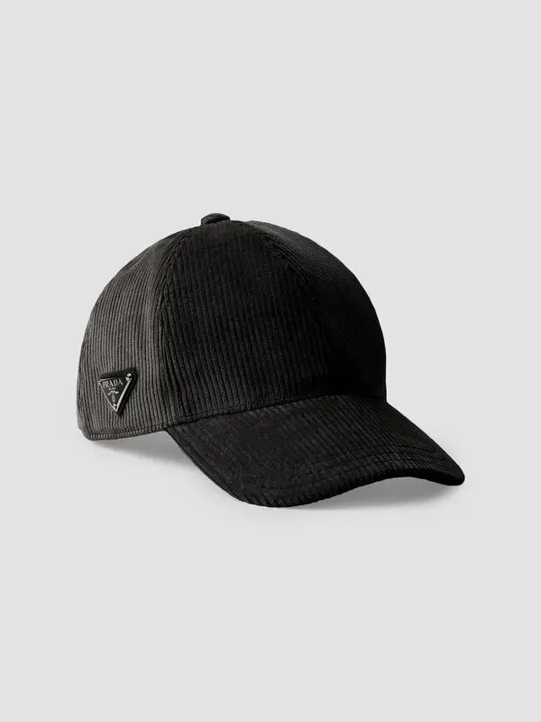 Prada Corduroy Baseball Cap