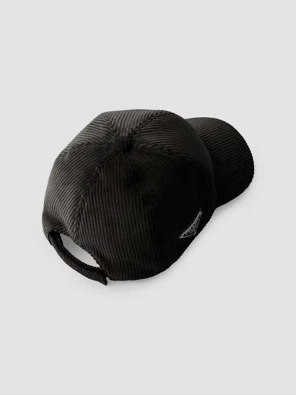 Prada Corduroy Baseball Cap