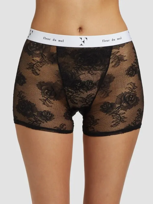 FLEUR DU MAL Bouquet Lace Boxers